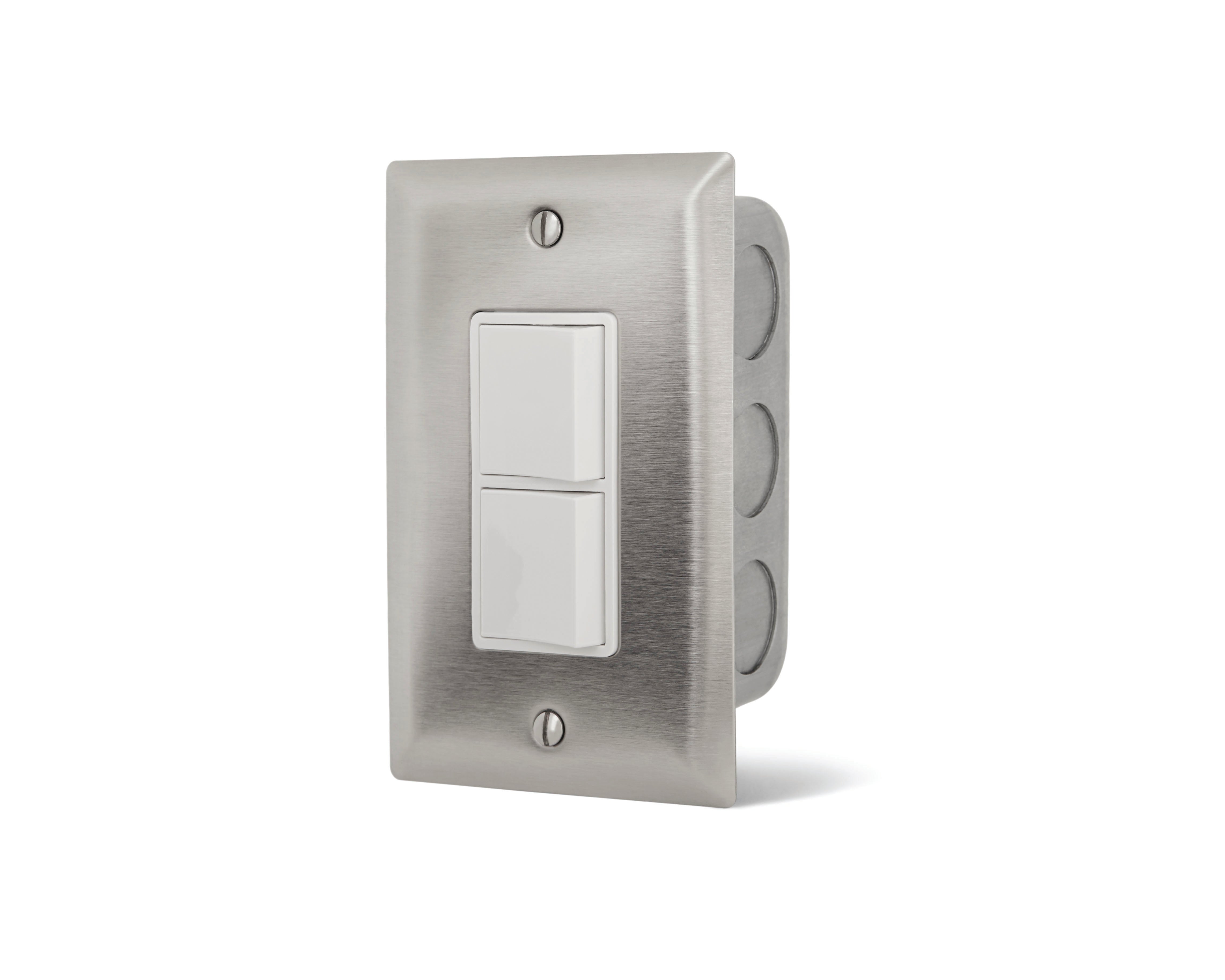 INFRATECH 14-4300 Single Duplex Switch with Stainless Steel Face Plate ...